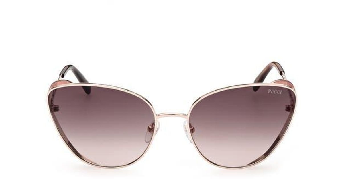 PUCCI 61Mm Cat Eye Gradient Lens Sunglasses in Pink for Men | Lyst