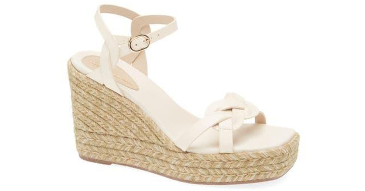 Stuart Weitzman Braida Max Espadrille Wedge Sandal in Natural | Lyst