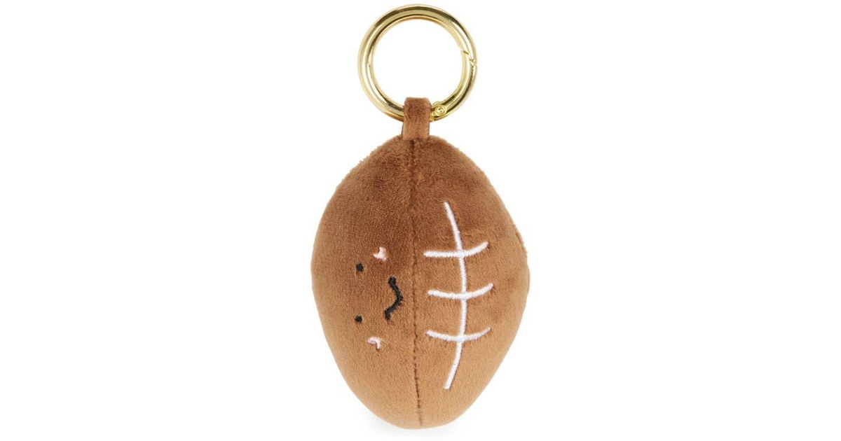Leith Stuffed Football Bag Charm in Brown | Lyst