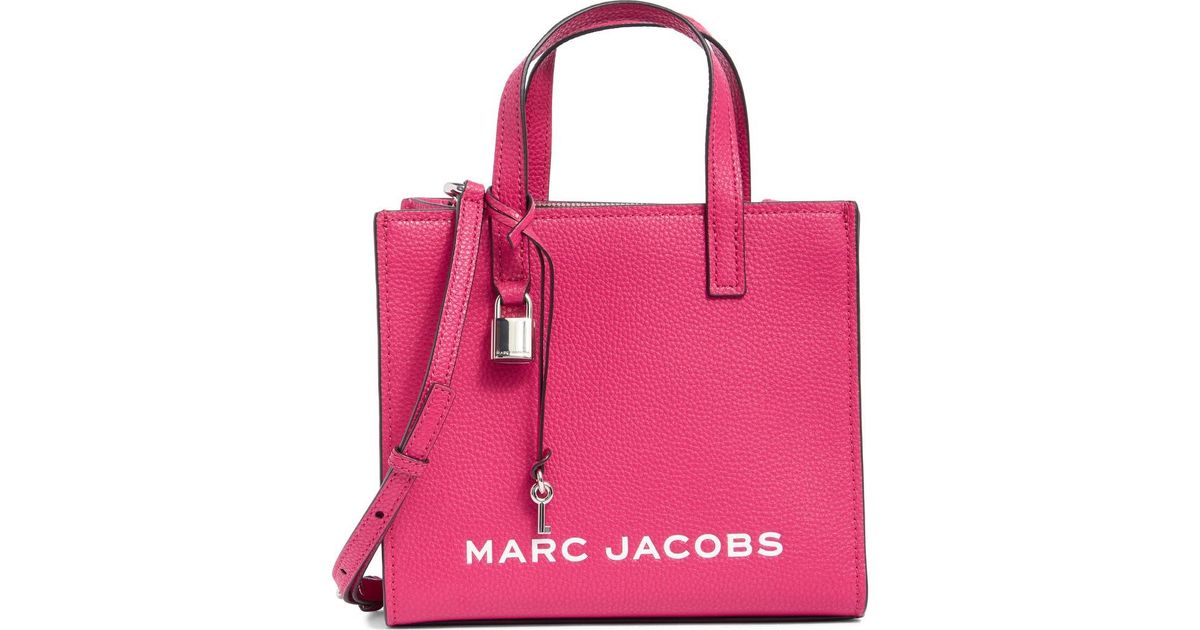 Marc Jacobs Mini Grind Top Handle Satchel in Pink | Lyst