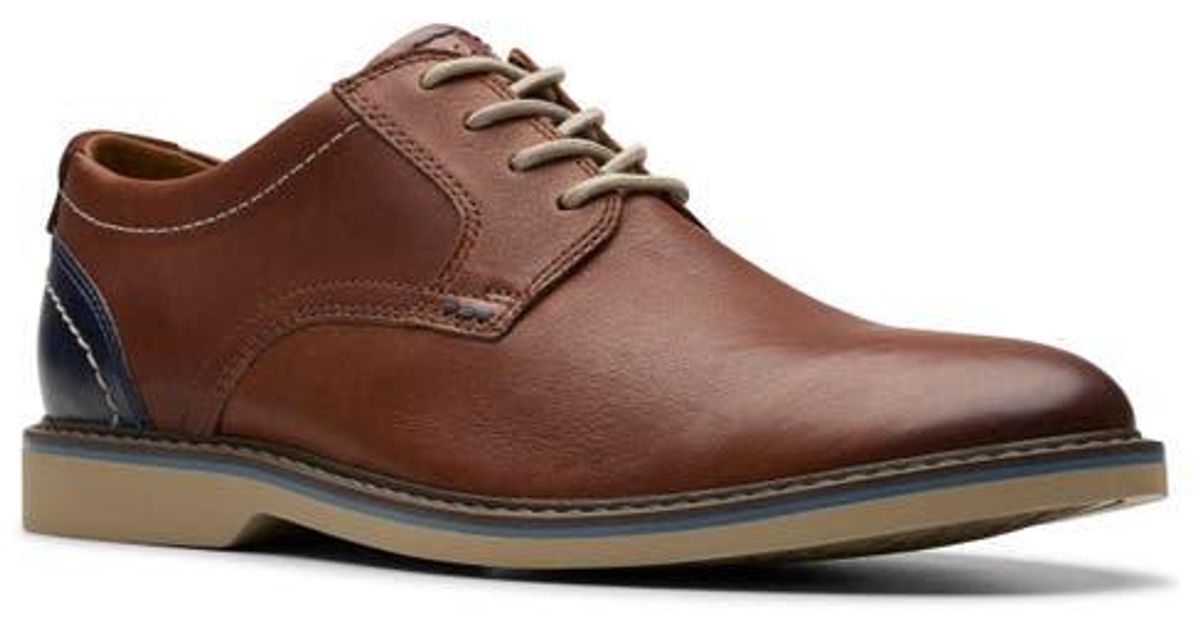 Clarks Radcliff Plain Toe Derby in Brown for Men | Lyst