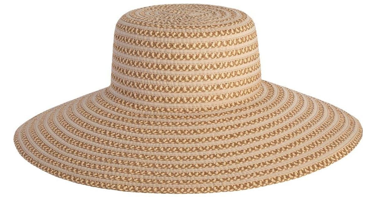 Eric Javits Margot Packable Straw Hat in Natural | Lyst