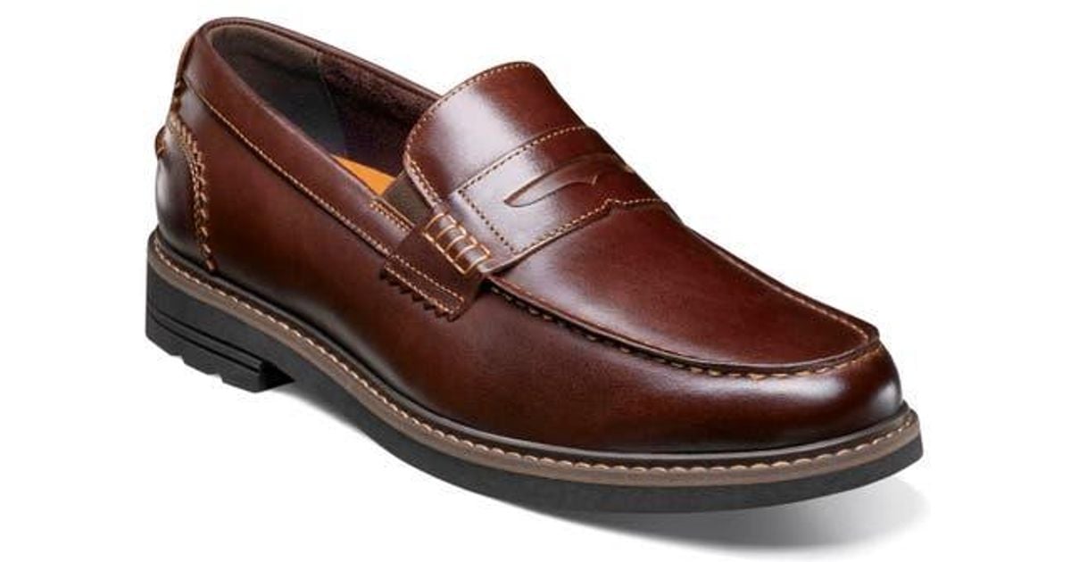Nunn Bush Odin Ii Penny Loafer in Brown for Men | Lyst