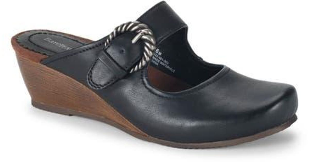 BareTraps Luna Mary Jane Mule in Black | Lyst