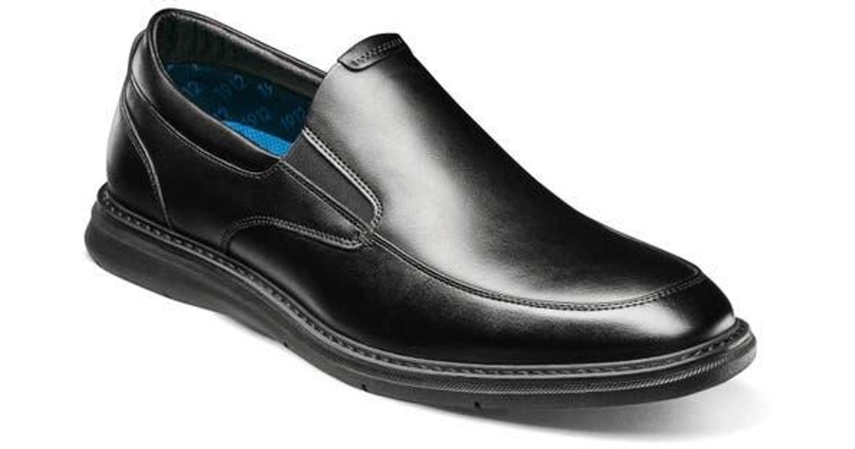 Nunn Bush Chase Work Slip-On in Black for Men | Lyst