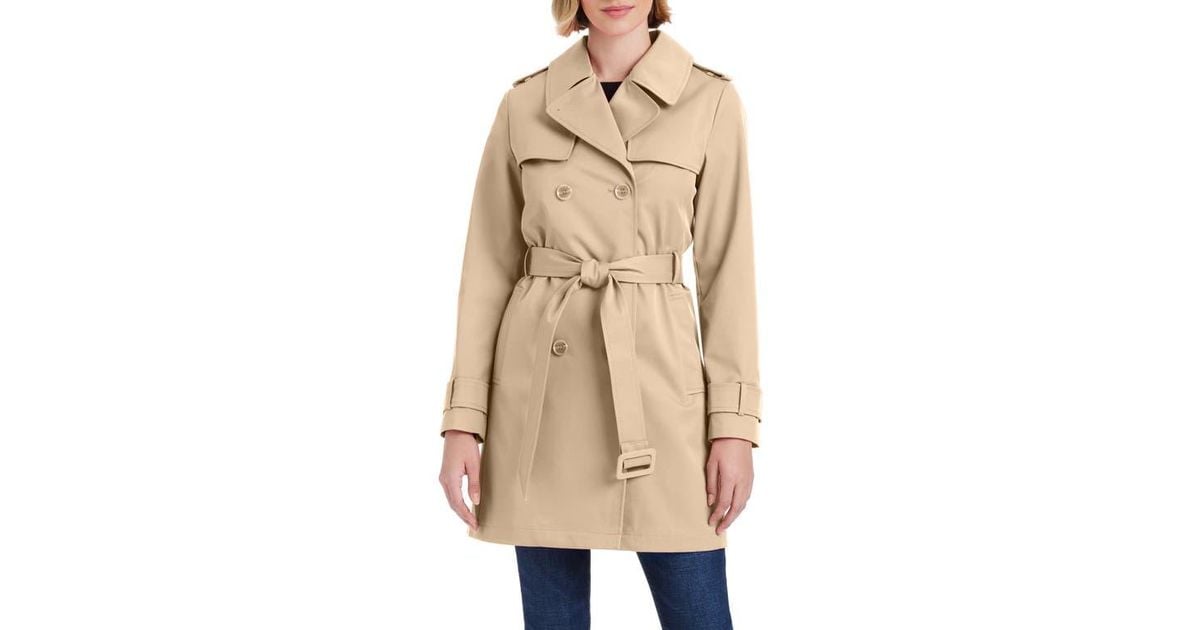 Kate Spade Water Resistant Double Breasted Belted Trench Coat in ...