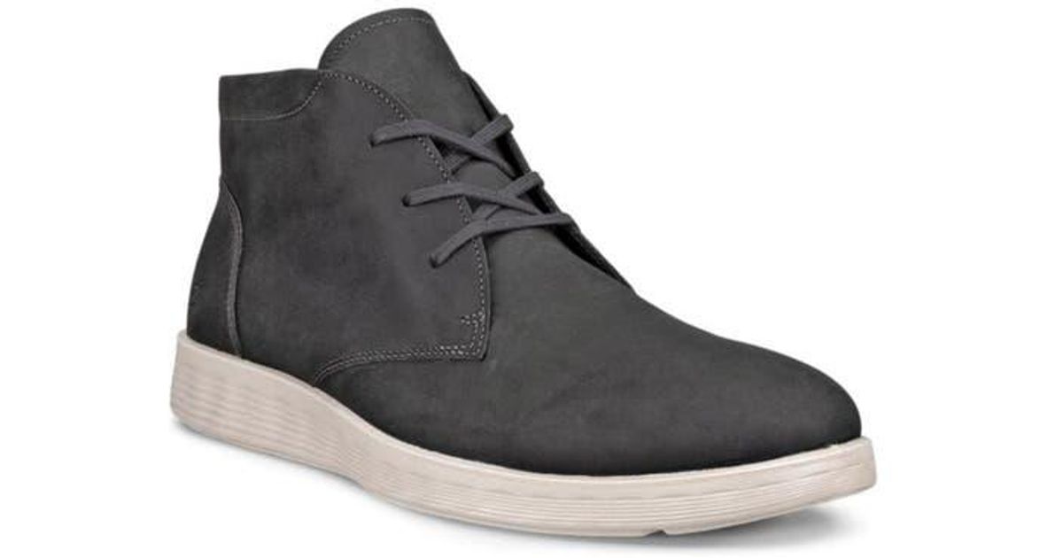 Ecco Lite Hybrid Chukka Boot in Black for Men | Lyst