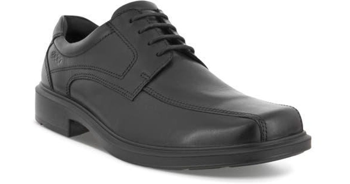 Ecco Helsinki Classic Bike Toe Derby in Black for Men | Lyst