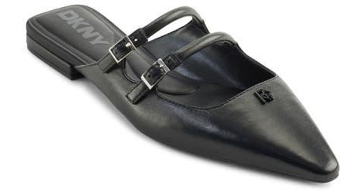 DKNY Cahana Mary Jane Pointed Toe Mule in Black | Lyst