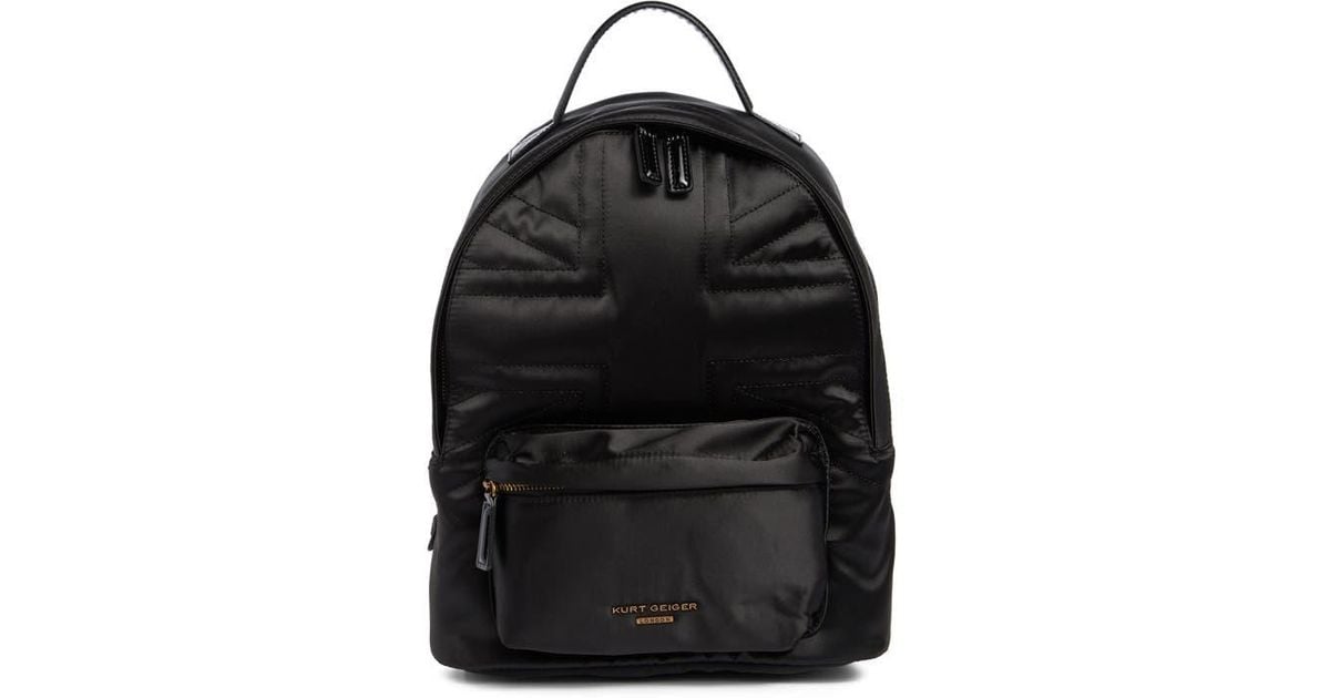 Kurt Geiger Recycled Union Jack Backpack in Black | Lyst