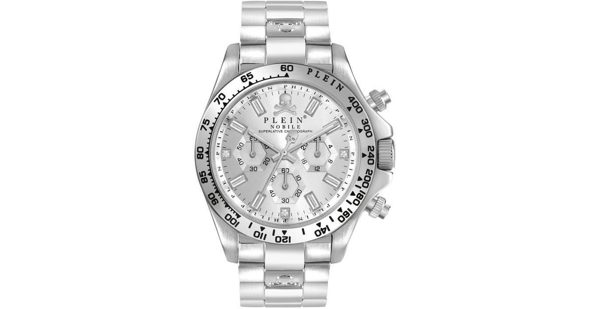 Philipp Plein Nobile Chronograph Bracelet Watch, 43Mm in Gray for Men ...