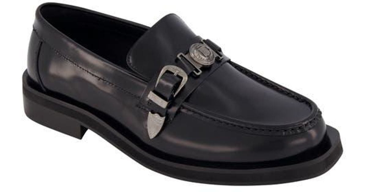Karl Lagerfeld Label Loafer in Black for Men | Lyst