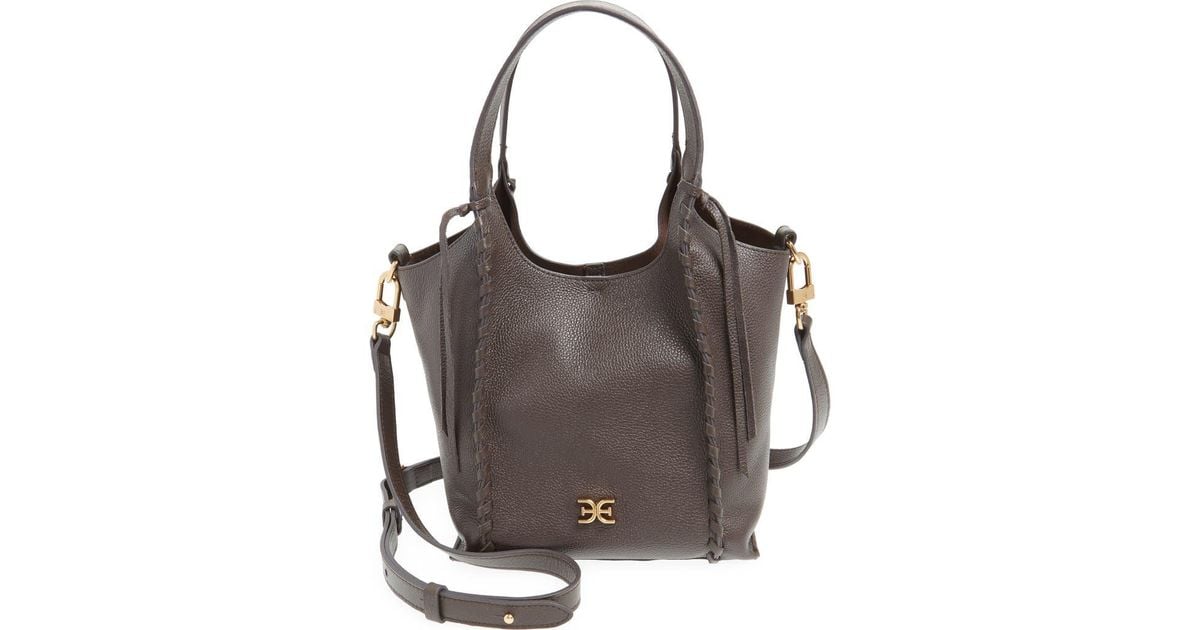 Sam Edelman Pryce Crossbody Bucket Bag in Brown | Lyst