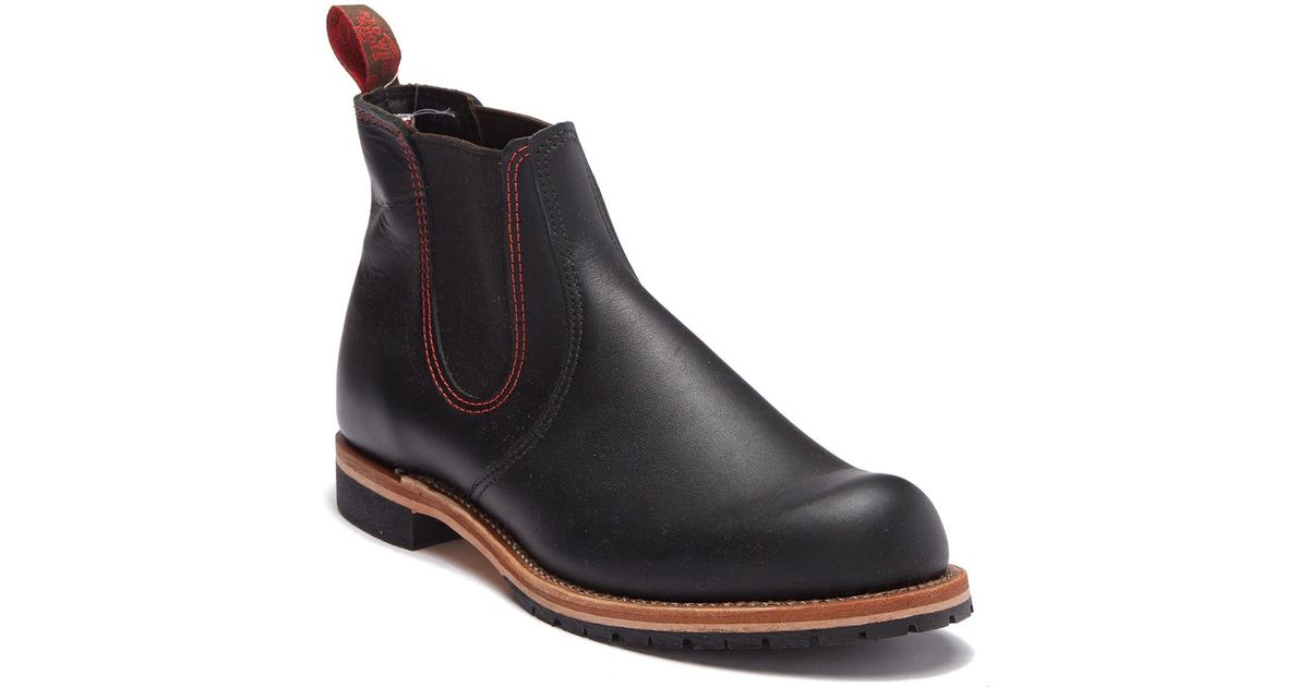 Red Wing 2918 Chelsea Rancher Boot in Black for Men | Lyst