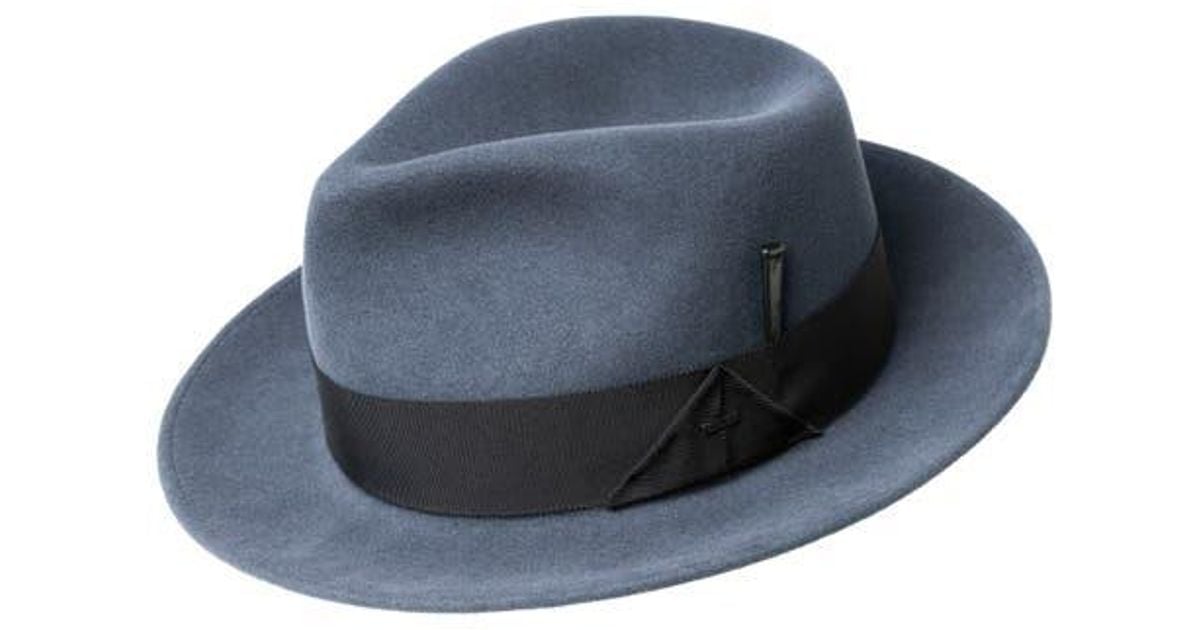 Bailey Elite Velour Wool Felt Hat in Blue for Men | Lyst