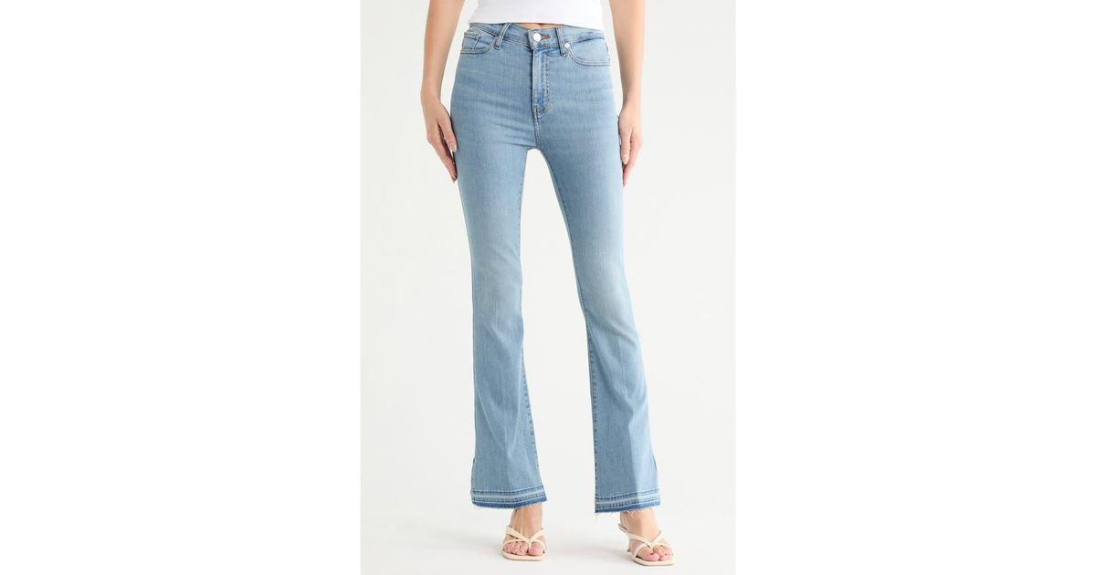 FRAME Easy Flare Leg Jeans in Blue | Lyst