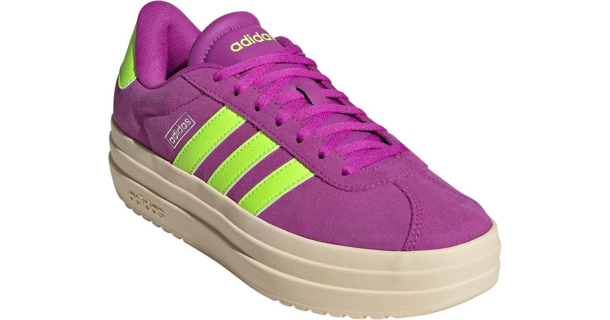 adidas Vl Court Bold Platform Sneaker in Purple | Lyst