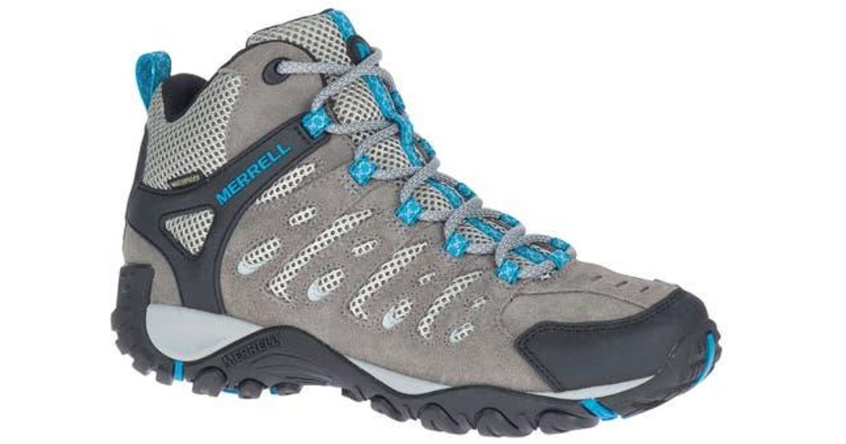 Merrell Suede Hiking Boots in Blue | Lyst