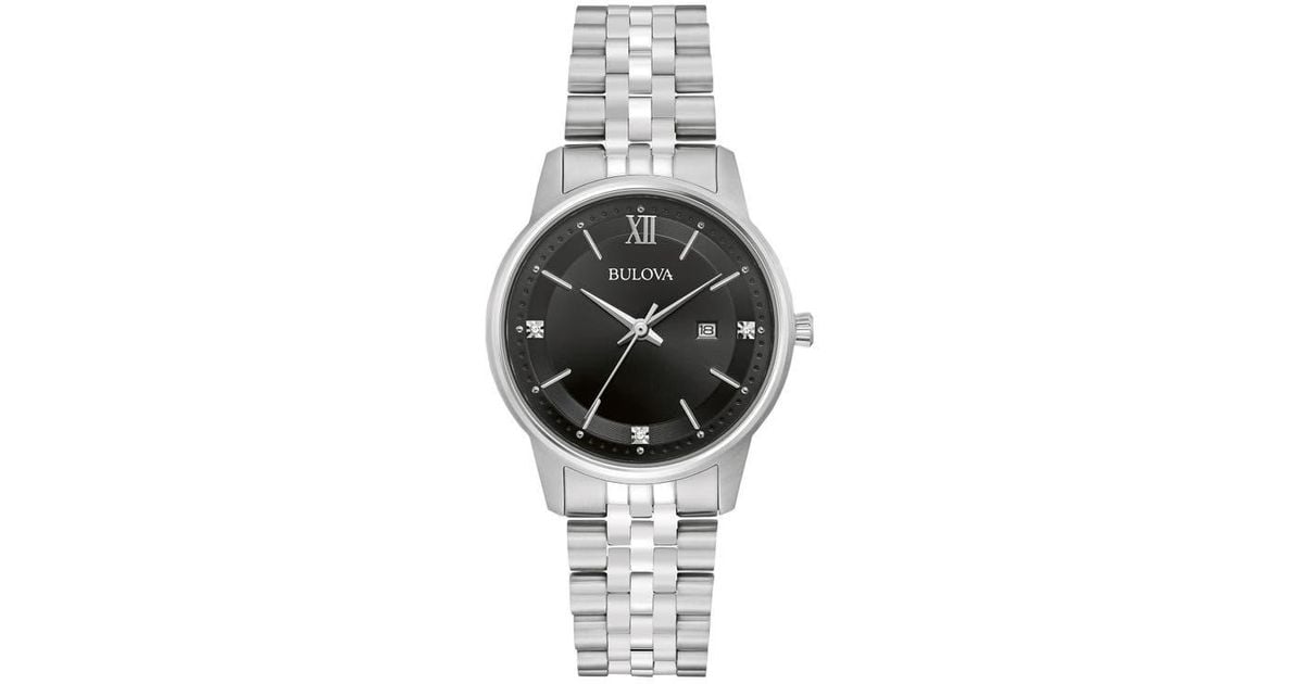 Bulova Classic Diamond Bracelet Watch, 32Mm in Metallic | Lyst