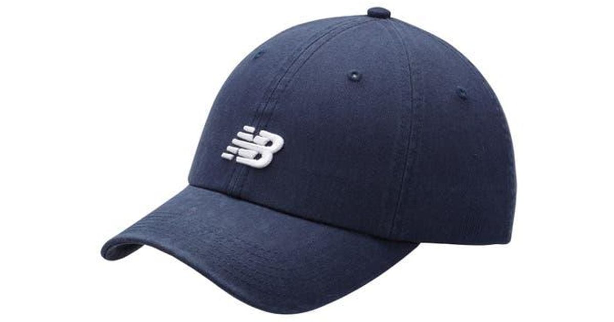 New Balance 6-Panel Curved Brim Classic Baseball Cap in Blue | Lyst