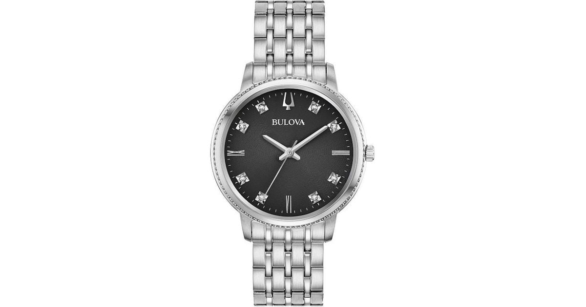 Bulova Diamond Accent Bracelet Watch, 32Mm in Metallic | Lyst