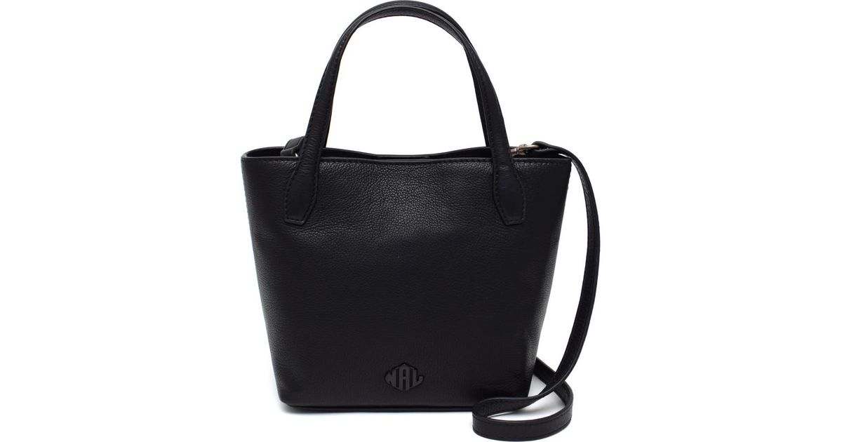 New Amsterdam Leatherworks Asher Convertible Tote Bag in Black | Lyst