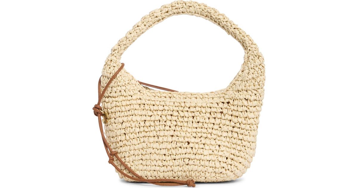 Lucky Brand Lesa Woven Raffia Shoulder Bag in Metallic | Lyst