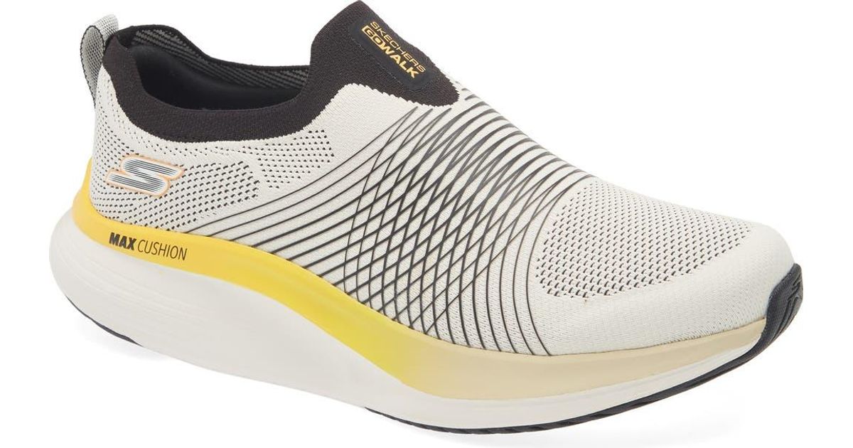 Skechers Go Walk Max Walker Slip-On Sneaker in White for Men | Lyst