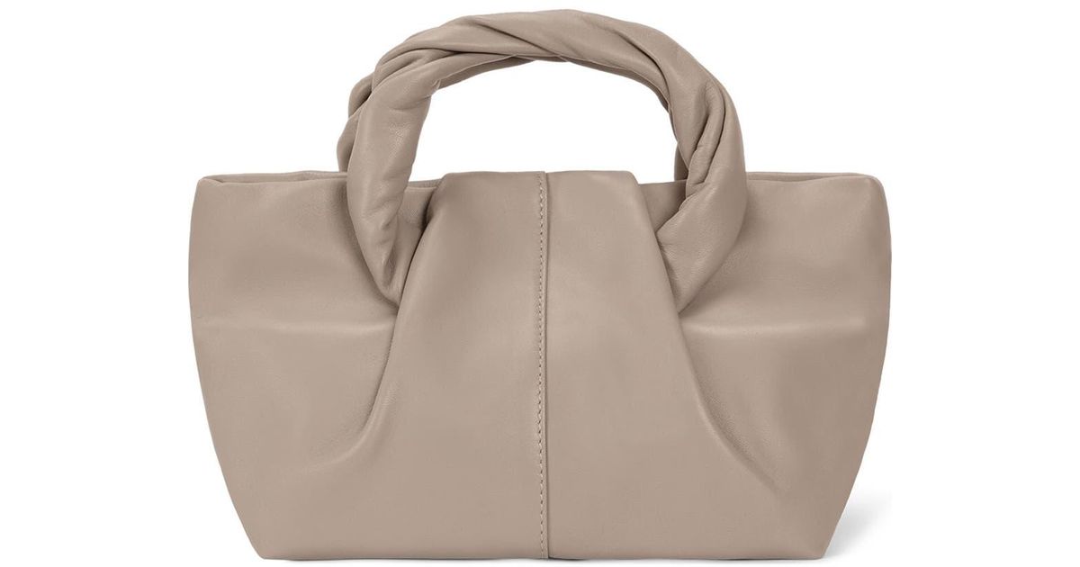 orYANY Small Cozy Leather Tote Bag in Gray | Lyst