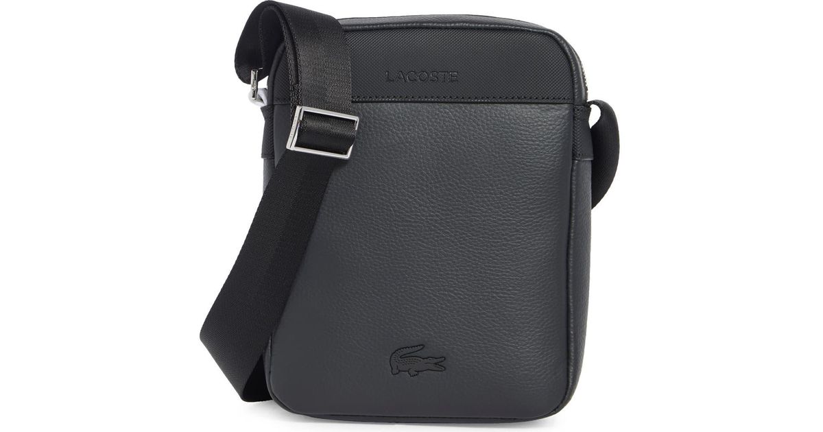 Lacoste City Court Concept Vertical Camera Bag in Black | Lyst
