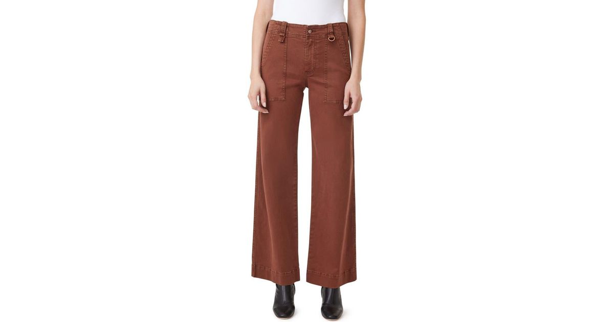 Habitual Utility Wide Leg Jeans in Red | Lyst