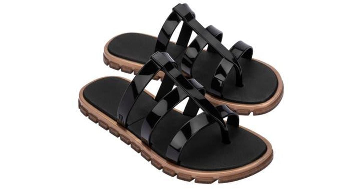 Melissa Path Slide Sandal in Black | Lyst
