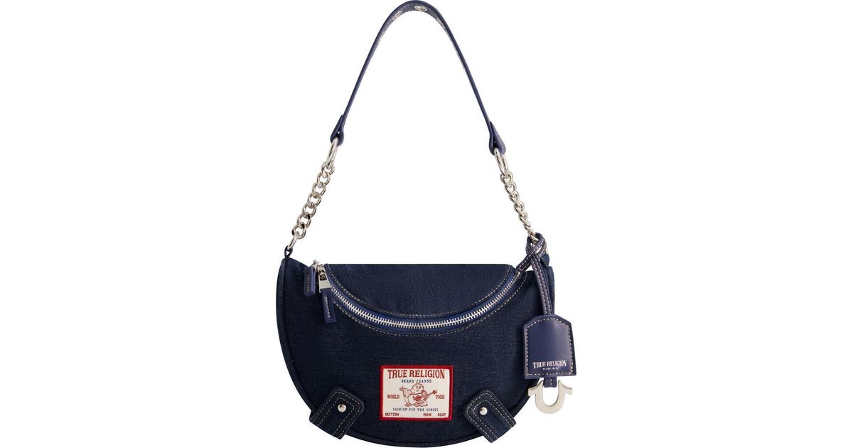 True Religion Shoulder Bag Purse in Blue | Lyst