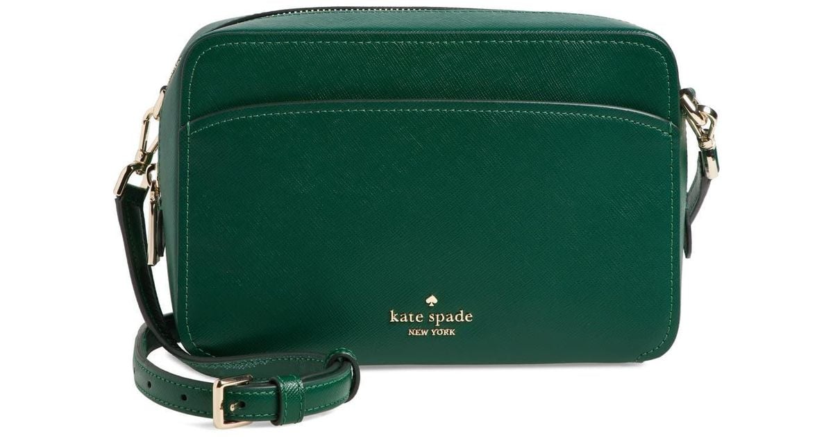 Kate Spade Leather Camera Crossbody Bag in Green | Lyst