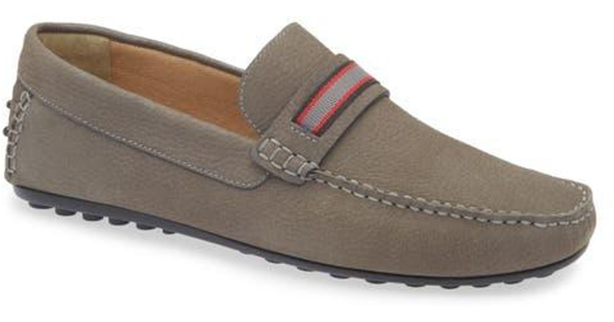 Steve Madden Moc Toe Driver in Gray for Men | Lyst