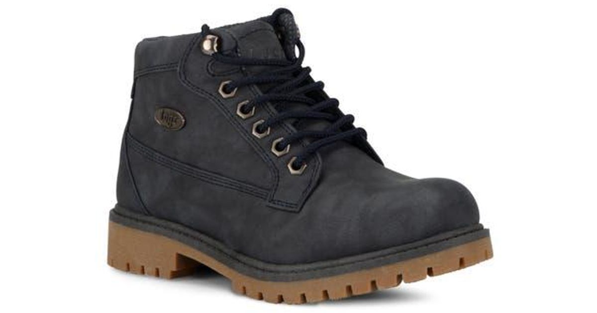 Lugz Mantle Mid Lug Sole Boot in Black | Lyst