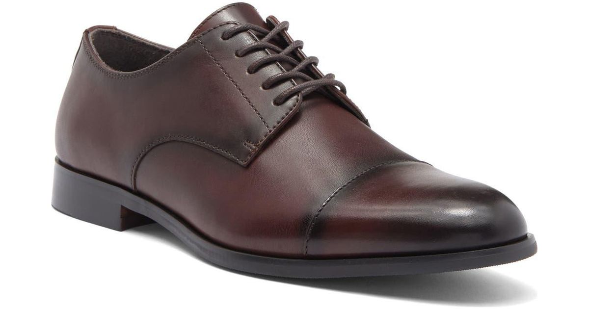Vittorio Russo Judge Cap Toe Derby in Brown for Men | Lyst
