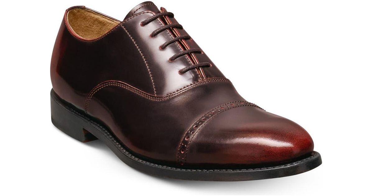 Allen Edmonds Brady Cap Toe Oxford in Brown for Men | Lyst
