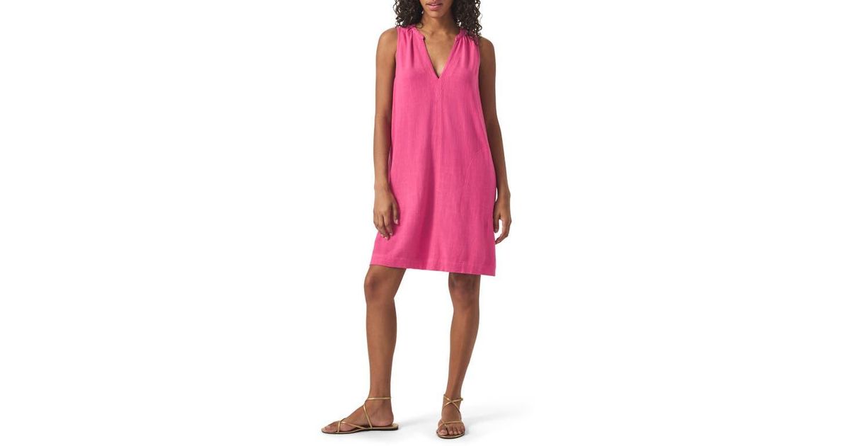Splendid Mary Ann Sleeveless Shift Dress in Pink | Lyst