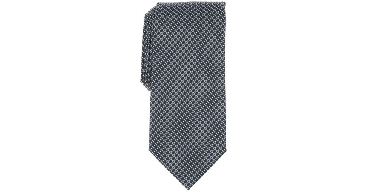 Perry Ellis Eldin Mini Dot Tie in Gray for Men | Lyst