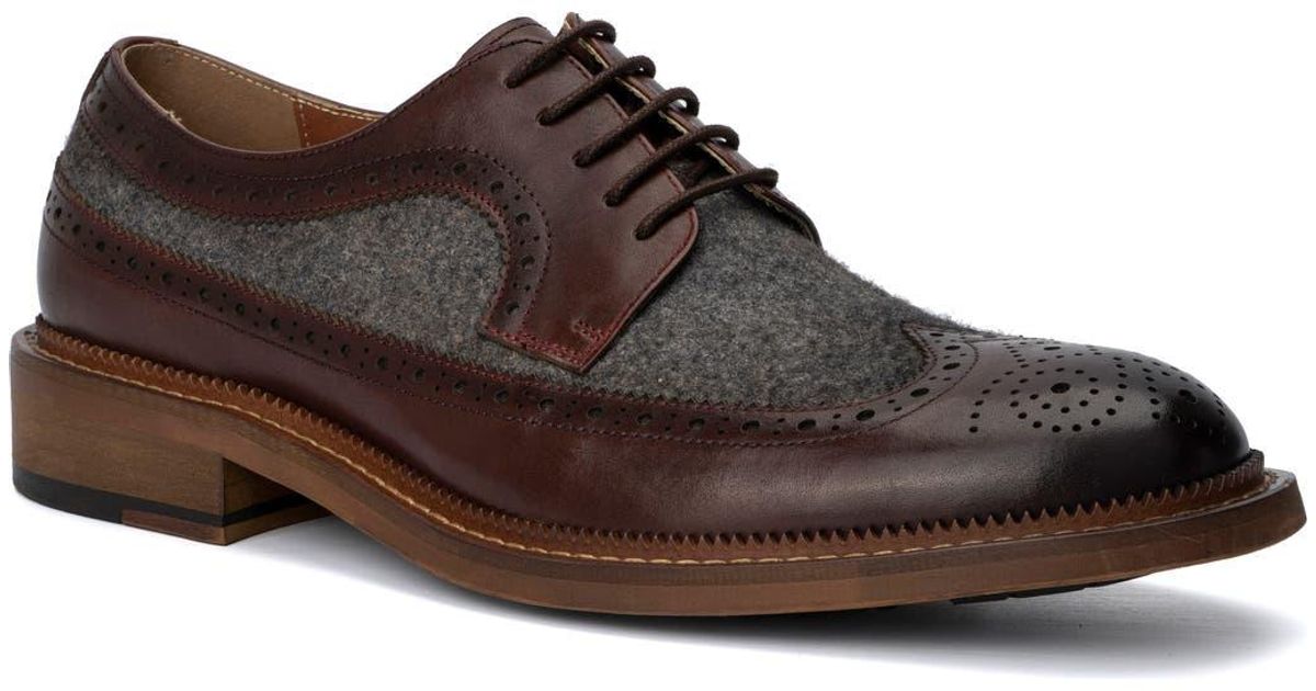 Vintage Foundry Garret Wingtip Derby in Brown for Men | Lyst