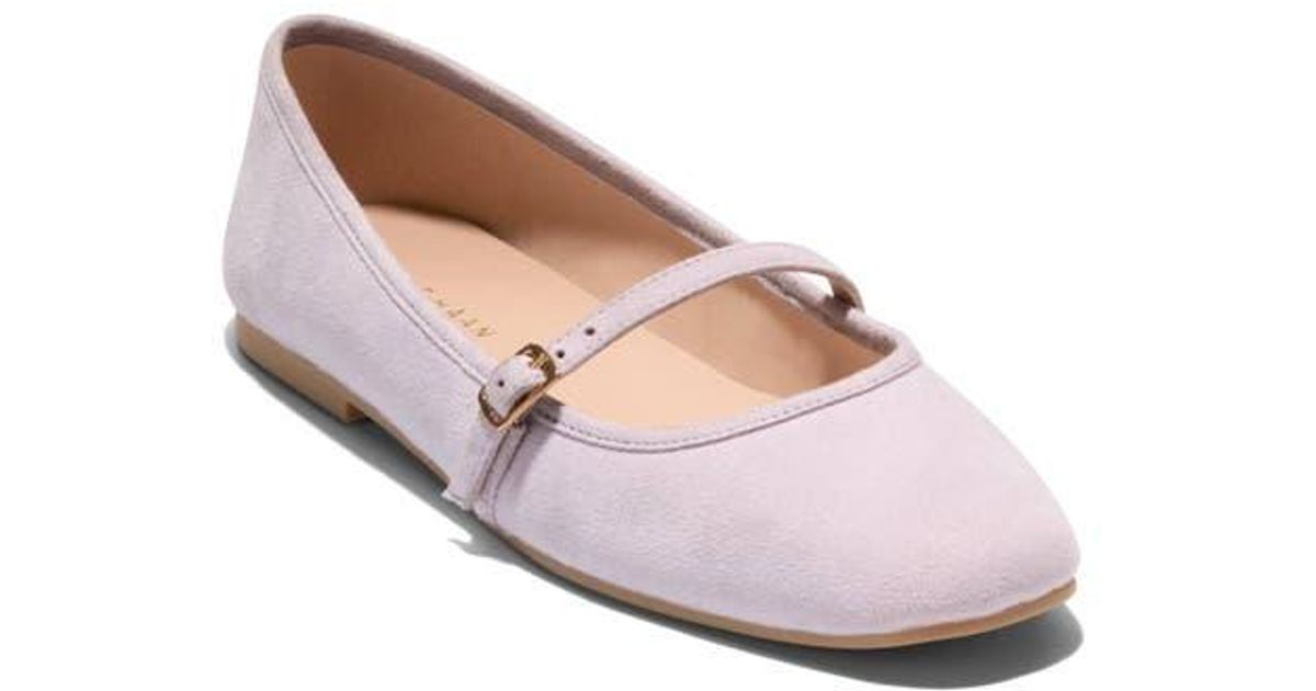 Cole Haan Yelena Mary Jane Ballet Flat in Pink | Lyst