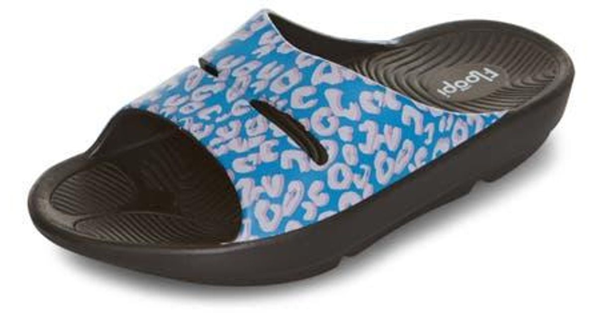 FLOOPI Sophie Comfort Slide Sandal in Blue | Lyst