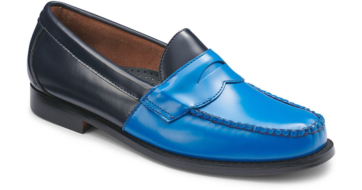 G.H. Bass & Co. Logan Colorblock Penny Loafer in Blue for Men | Lyst