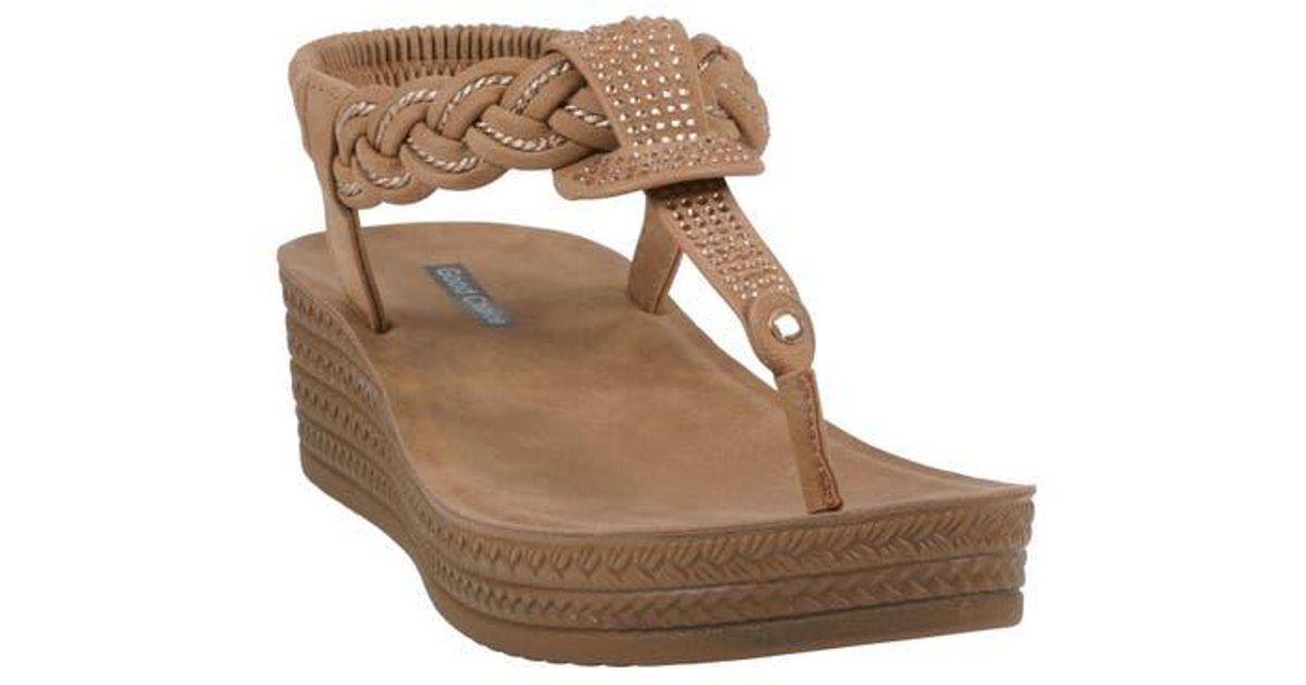 Gc Shoes Ivana Platform Sandal in Brown | Lyst