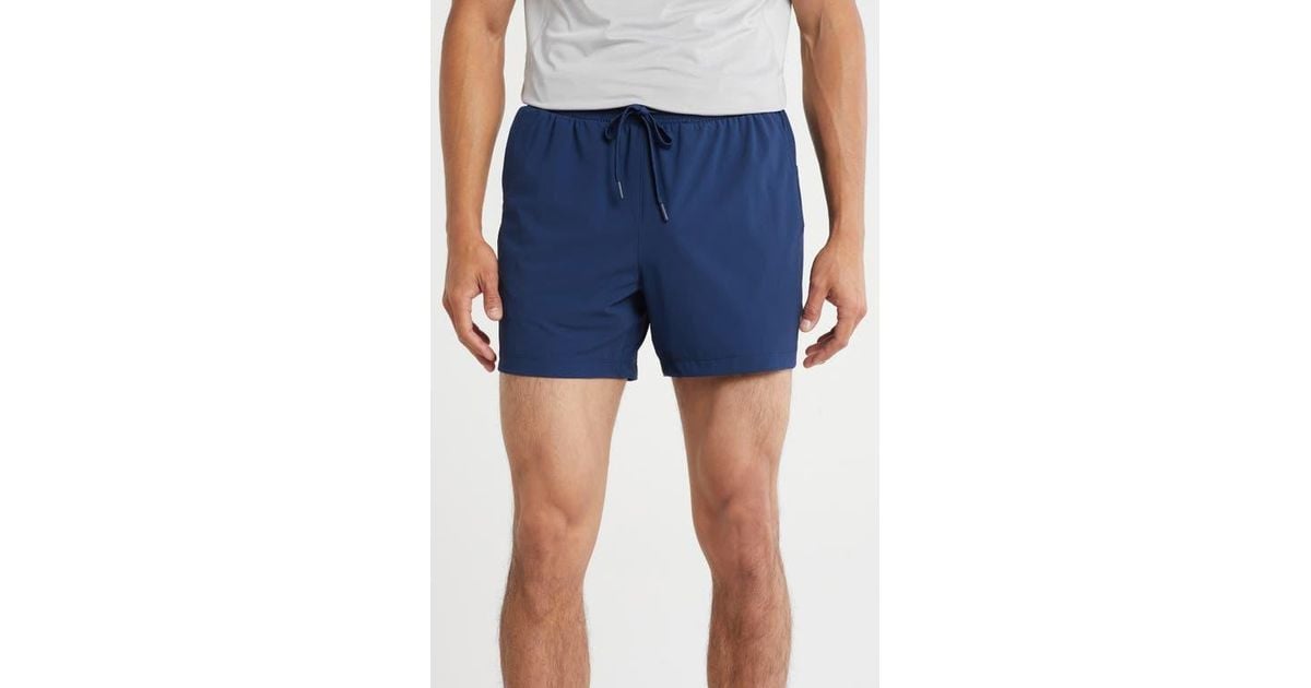 90 Degrees 5-Inch Warp Sonic Active Shorts in Blue for Men | Lyst