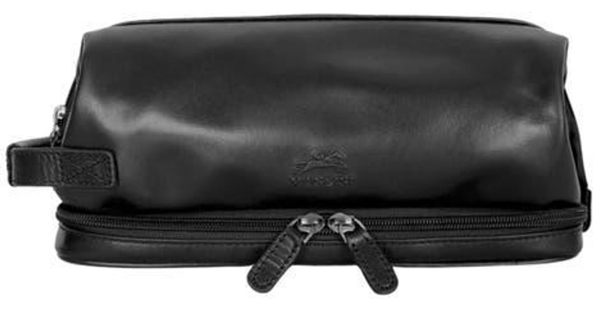 Mancini Buffalo Collection Organizer Toiletry Bag in Black for Men | Lyst