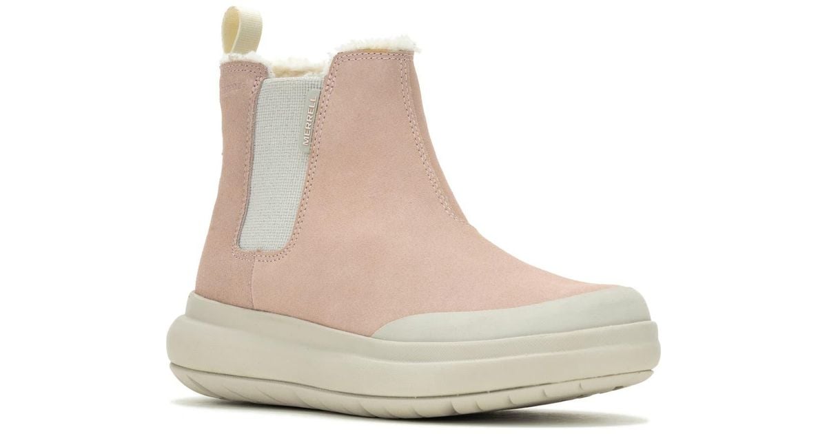 Merrell Marquette Thermo Waterproof Faux Shearling Lined Chelsea Boot ...