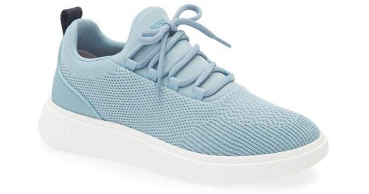 BOSS Bulton Knit Running Shoe in Blue for Men | Lyst