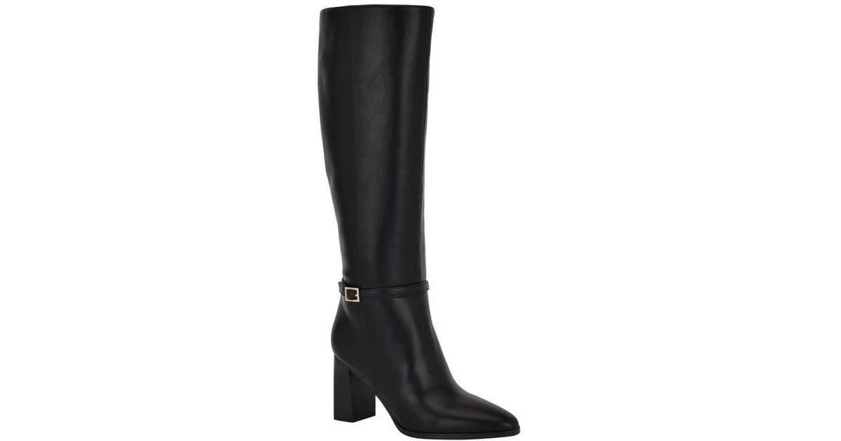 Calvin Klein Drevin Tall Boot in Black | Lyst